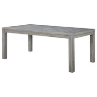 Modus Alexandra Solid Wood Rectangular Dining Table, Rustic Latte - Farmhouse - Dining Tables ...
