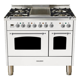 Double Oven Dual Fuel Italian Range, 40 - Contemporary - Gas Ranges And ...