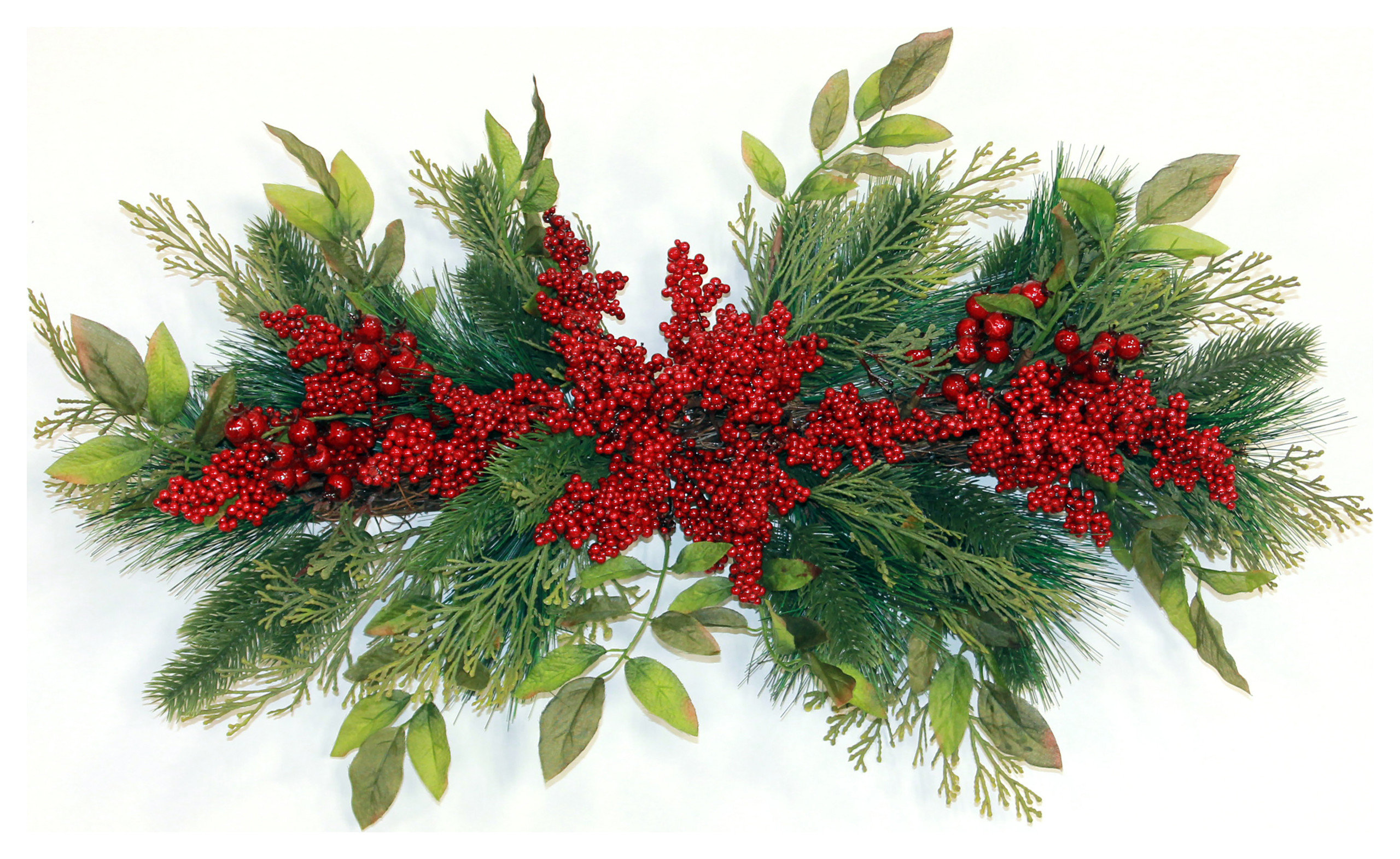 26" Weatherproof Berry Swag - Farmhouse - Wreaths And Garlands - by ...
