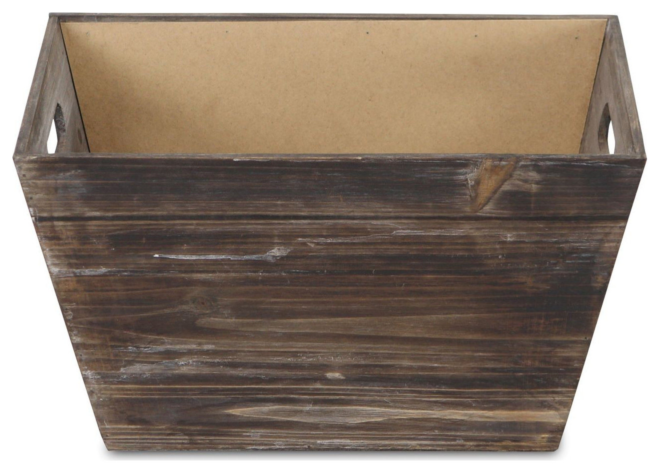 Rustic Wooden Storage Box With Chalkboard - Farmhouse - Storage Bins ...