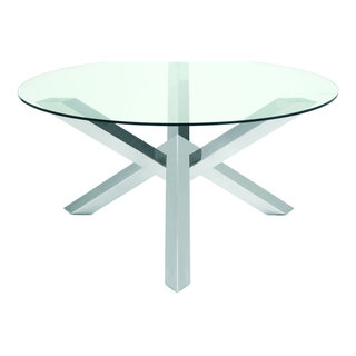 Costa Silver Metal Dining Table, HGTA526 - Midcentury - Dining Tables ...