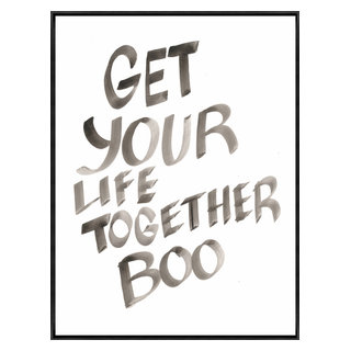 Get Your Life Together Boo Artwork, 30x40 - Contemporary - Prints And ...