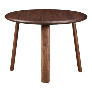First of A Kind Malibu Round Dining Table Walnut - Transitional - Dining Tables - by First of a ...