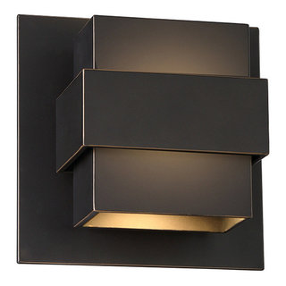Pandora 7" Outdoor Wall Sconce, Oil Rubbed Bronze - Contemporary ...