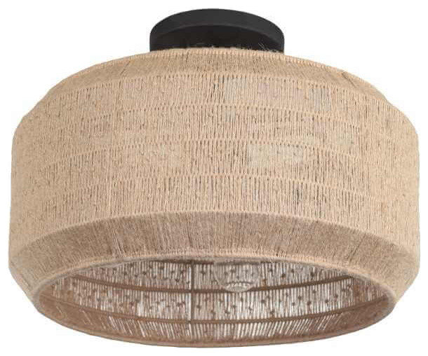 Kalco Lighting Cebu 4 Light 16" Semi-Flush Mount, Matte Black - Beach ...