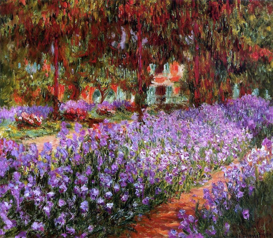 Claude Oscar Monet A Garden Wall Decal Print, 20x25 - Contemporary ...