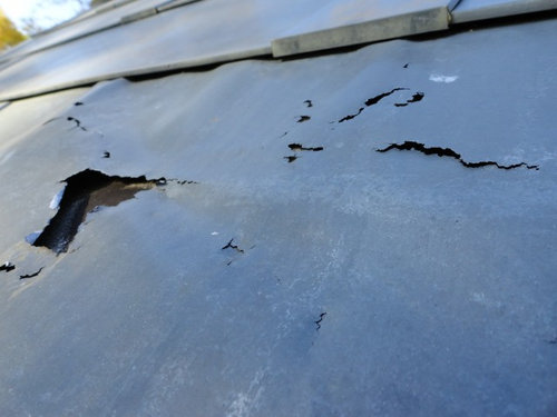 What could be the reason for my Tequa ZT zinc titanium shingles to ...