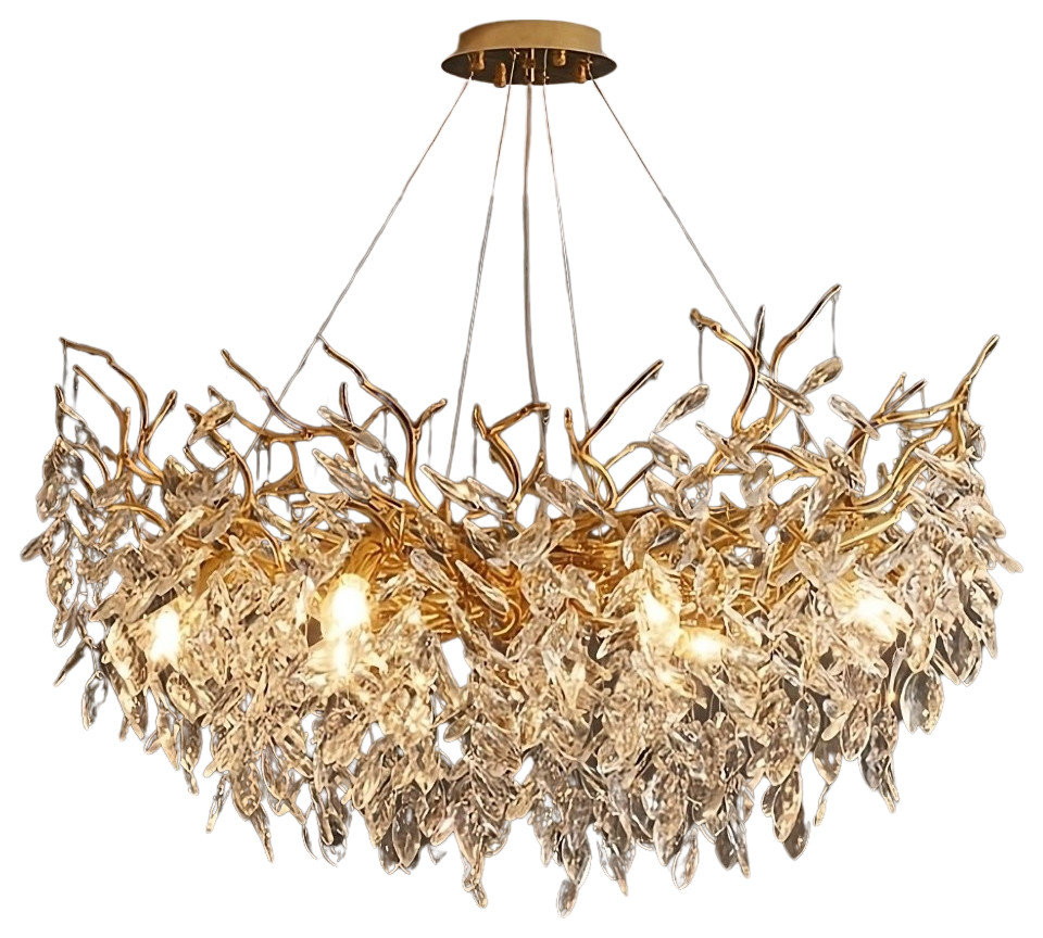 Albero Collection Crystal Ceiling Light Fixture - Contemporary ...