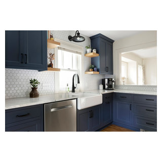 Blue Craftsman - Craftsman - Kitchen - Minneapolis - by Zimmer Design ...