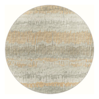 Winslow WL4 Charcoal 10' x 10' Round Rug, 4' x 4' - Contemporary - Area ...