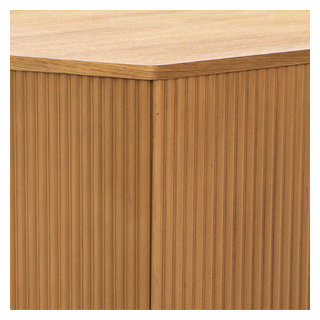 Fluted Hexagon Coffee Table - Contemporary - Coffee Tables - by Bison ...