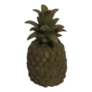 Pineapple Decoration 15", Display - Tropical - Garden Statues And Yard ...