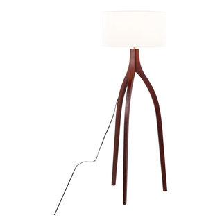 Wishbone Floor Lamp - Midcentury - Floor Lamps - by LumiSource | Houzz