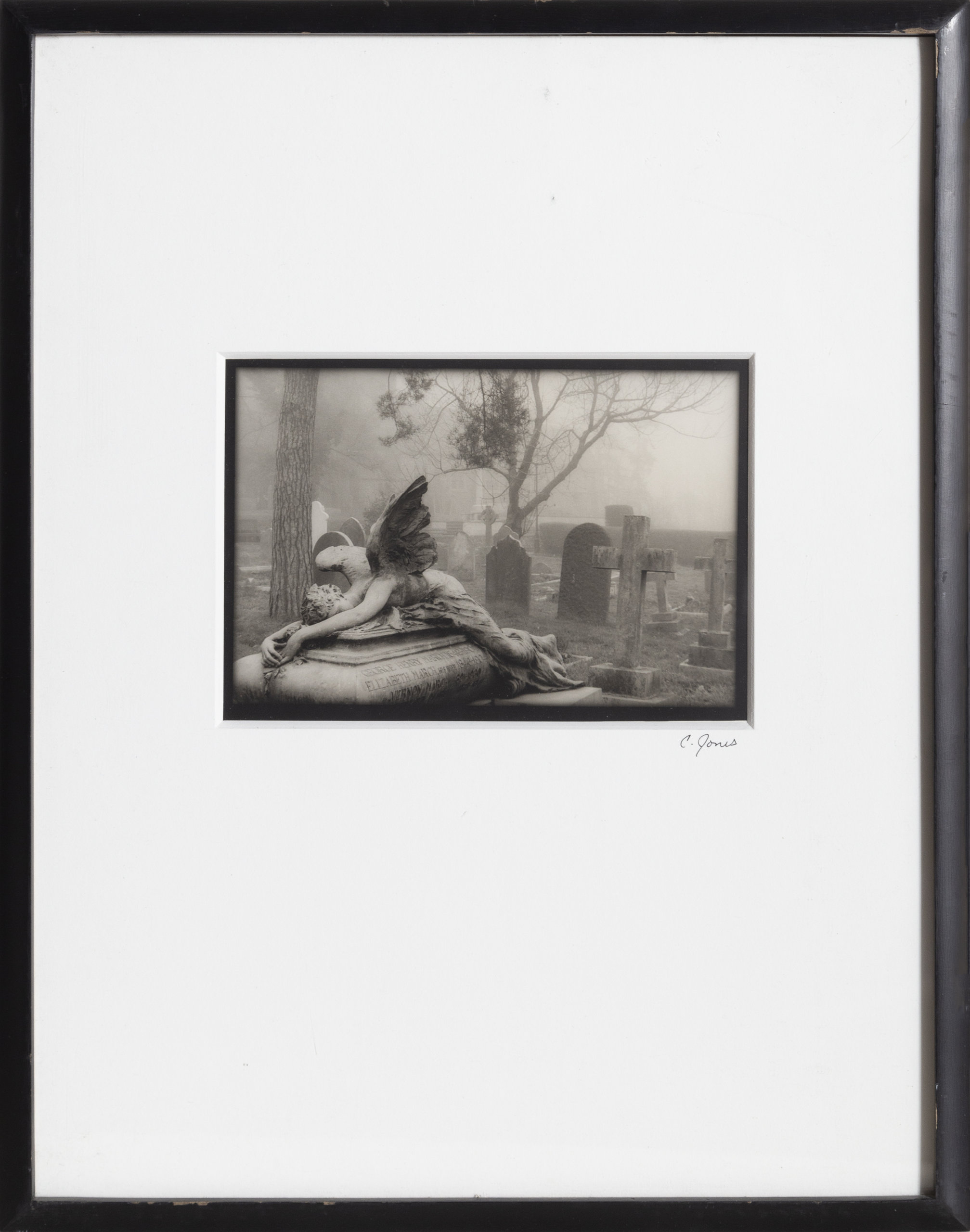 Angel, Cemetery, Unknown Artist, 8x5.5 - Contemporary - Prints And ...