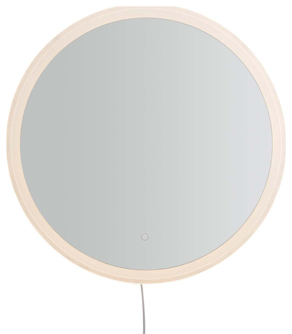 Super Star Round LED Mirror, 30" Round, Chrome - Modern - Wall Mirrors ...