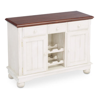 Emma Mason Signature Sky Isles Server in Merlot/Buttermilk - Farmhouse - Kitchen Islands And ...