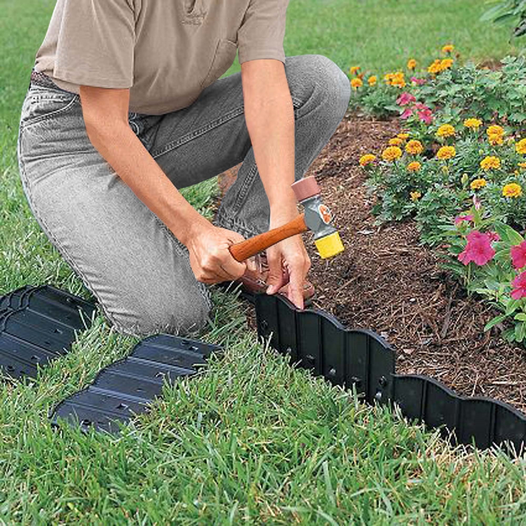 Dalen Products Gardeneer Edge Pound-In Garden and Landscape Edging 18 ...