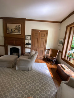 Wood paneling in den - what color to paint?