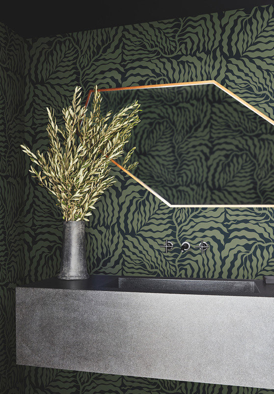 Fern Fronds Wallpaper - Contemporary - Wallpaper - by York ...