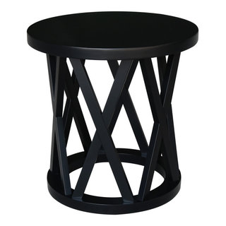 Round Ceylon End Table - Transitional - Side Tables And End Tables - by ...