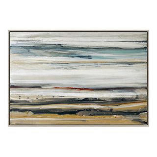 First of A Kind Color Swathe Wall Dcor W/frame Large - Contemporary ...