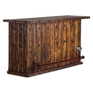Rustic Wood Bar - Rustic - Wine And Bar Cabinets - by san carlos ...
