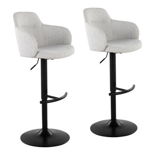 Upholstered Boyne Bar Stool - Transitional - Bar Stools And Counter ...