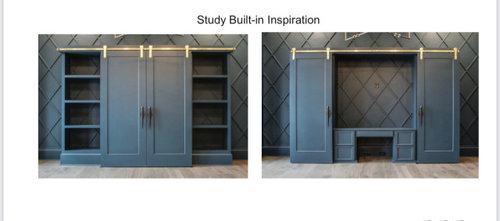 hidden desk cabinet design ideas