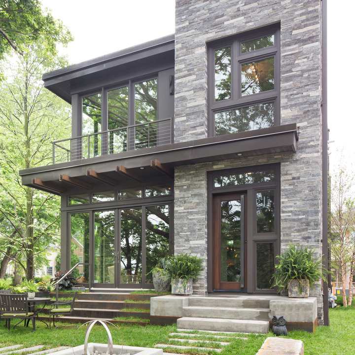 75 Beautiful Exterior with a Flat Roof Ideas & Designs - August 2025 ...