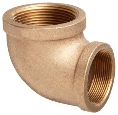 Brass 90° Reducing Elbow With Female Threaded Fittings, 1"x0.5 ...