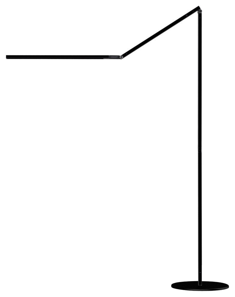 Koncept Z-Bar LED Floor Lamp, Metallic Black - Modern - Floor Lamps ...