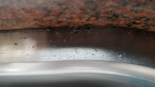 Fixing deep scratches on stainless steel kitchen sink