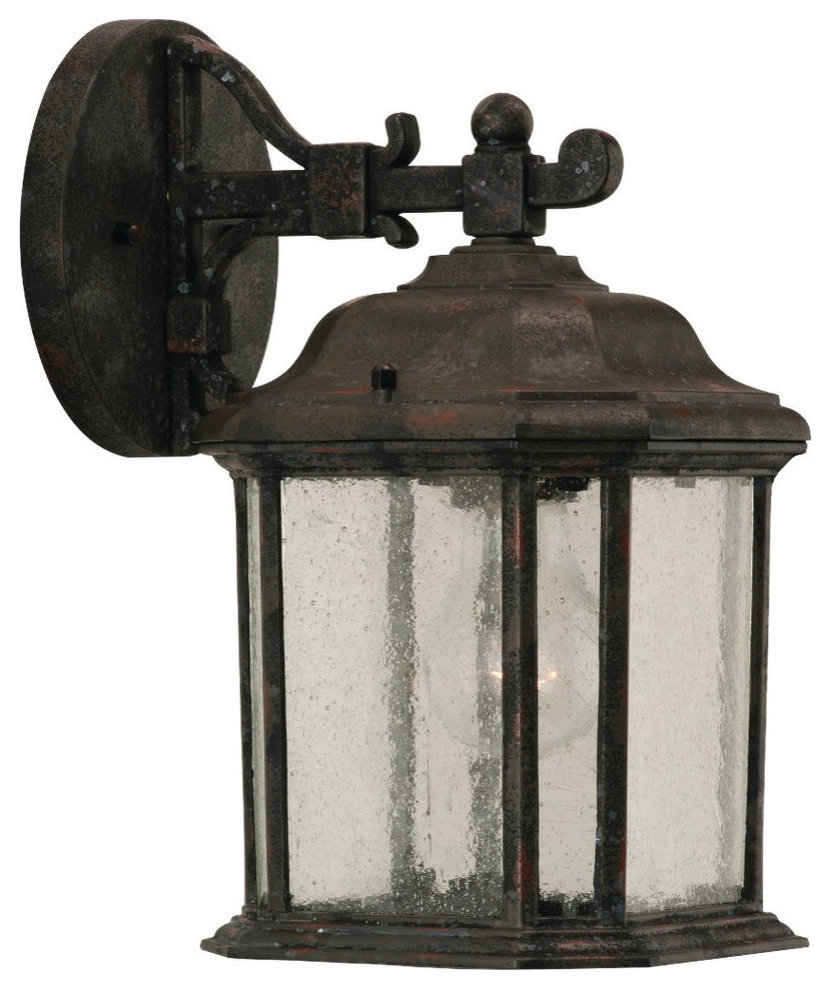 Kent One Light Outdoor Wall Lantern in Oxford Bronze - Traditional ...