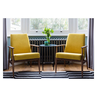 Victorian Terrace Double Reception Room & Kitchen - Midcentury - London ...