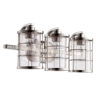 Quorum Ellis 3-Light Vanity, Oiled Bronze - Industrial - Bathroom ...