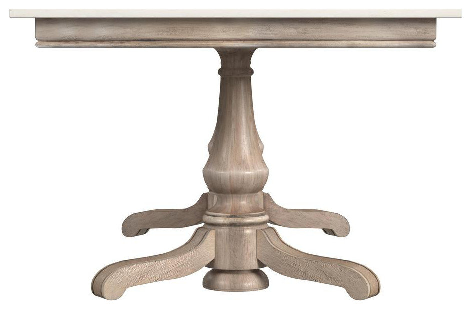 Company Danielle Rectangular Marble Dining Table, Tan/Beige ...