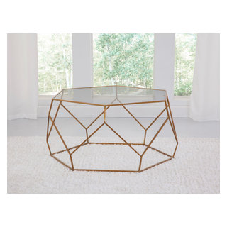 Roxy Hexagonal Cocktail Table - Contemporary - Coffee Tables - by Steve ...