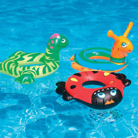 24" Inflatable Red and Black Ladybug Swim Ring Tube Pool Float - Modern ...