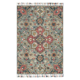 Loloi Zharah ZR-13 Light Blue/Multi Area Rug, 3'-6" x 5'-6" Rectangle ...