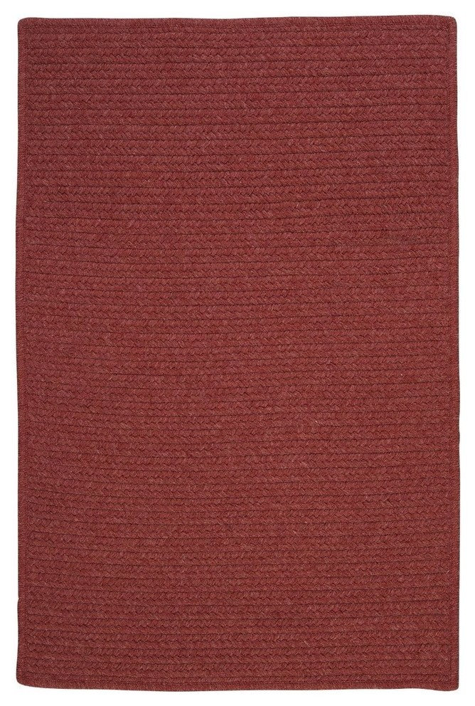 Colonial Mills Westminster WM70 Rosewood Braided Area Rug, 14"x17 ...