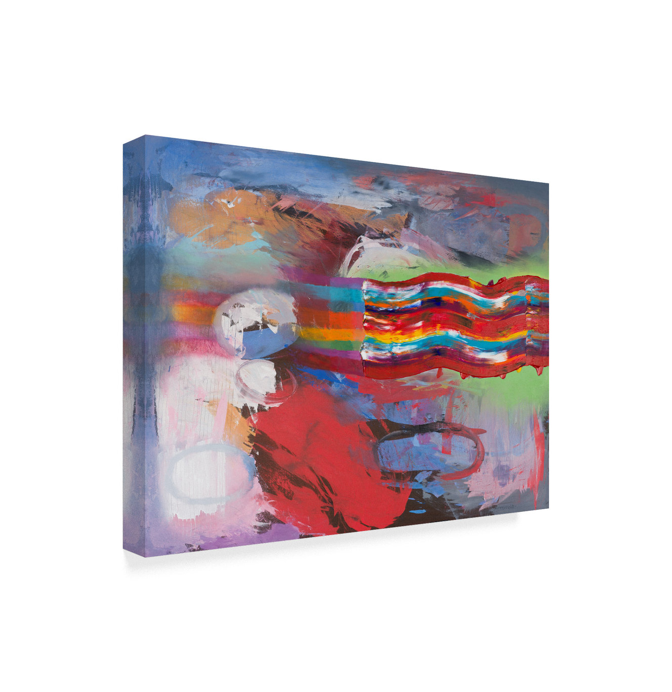 Hooshang Khorasani 'Color Storm Sonata' Canvas Art, 47"x35 ...