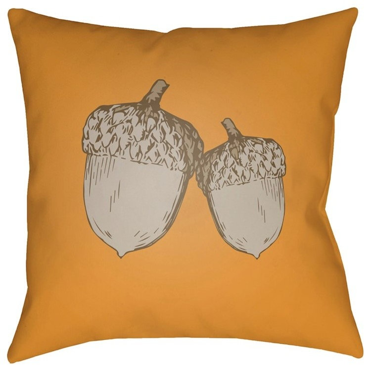 Acorn Pillow 18x18x4, 18 x 18 x 4 - Rustic - Outdoor Cushions And ...