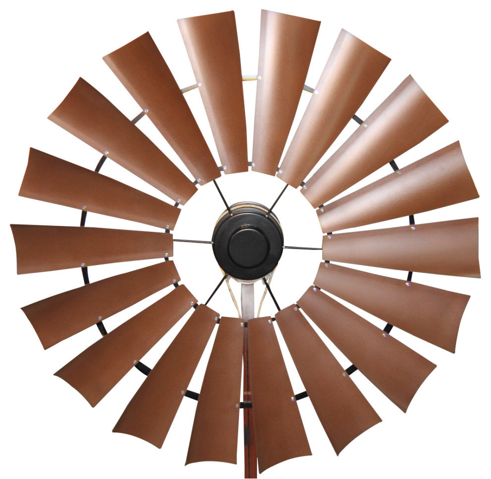 Mesquite Wood Vein Windmill Ceiling Fan, The American Fan, 96 ...