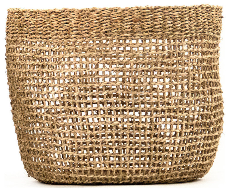 Large Woven Basket - Beach Style - Baskets - by Zentique, Inc. | Houzz
