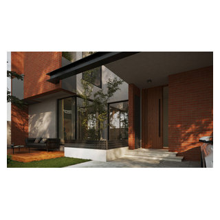 Traditional Brick House in DHA Lahore - Traditional - Exterior - Other ...