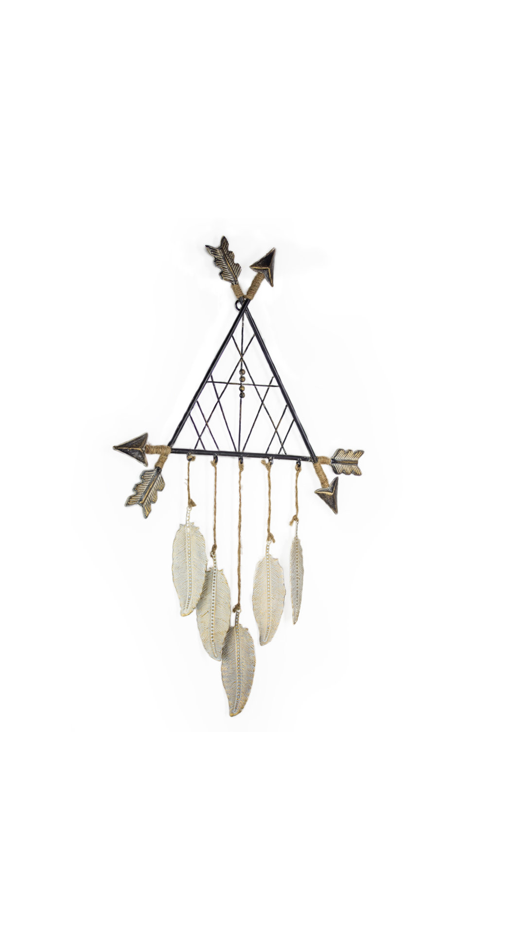Metal Arrow Tee Pee Dreamcatcher - Southwestern - Metal Wall Art - by ...