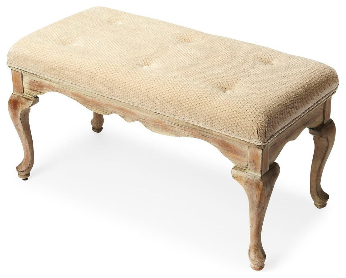 Butler Grace Driftwood Bench - French Country - Accent And Storage ...