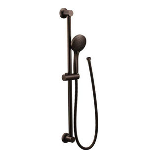 Moen 4-3/8in Five-Function Hand Shower with 30in Slide Bar, Round ...