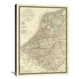 "Pays-Bas, 1821" Stretched Canvas Giclee by Adrien Hubert Brue, 12"x16 ...