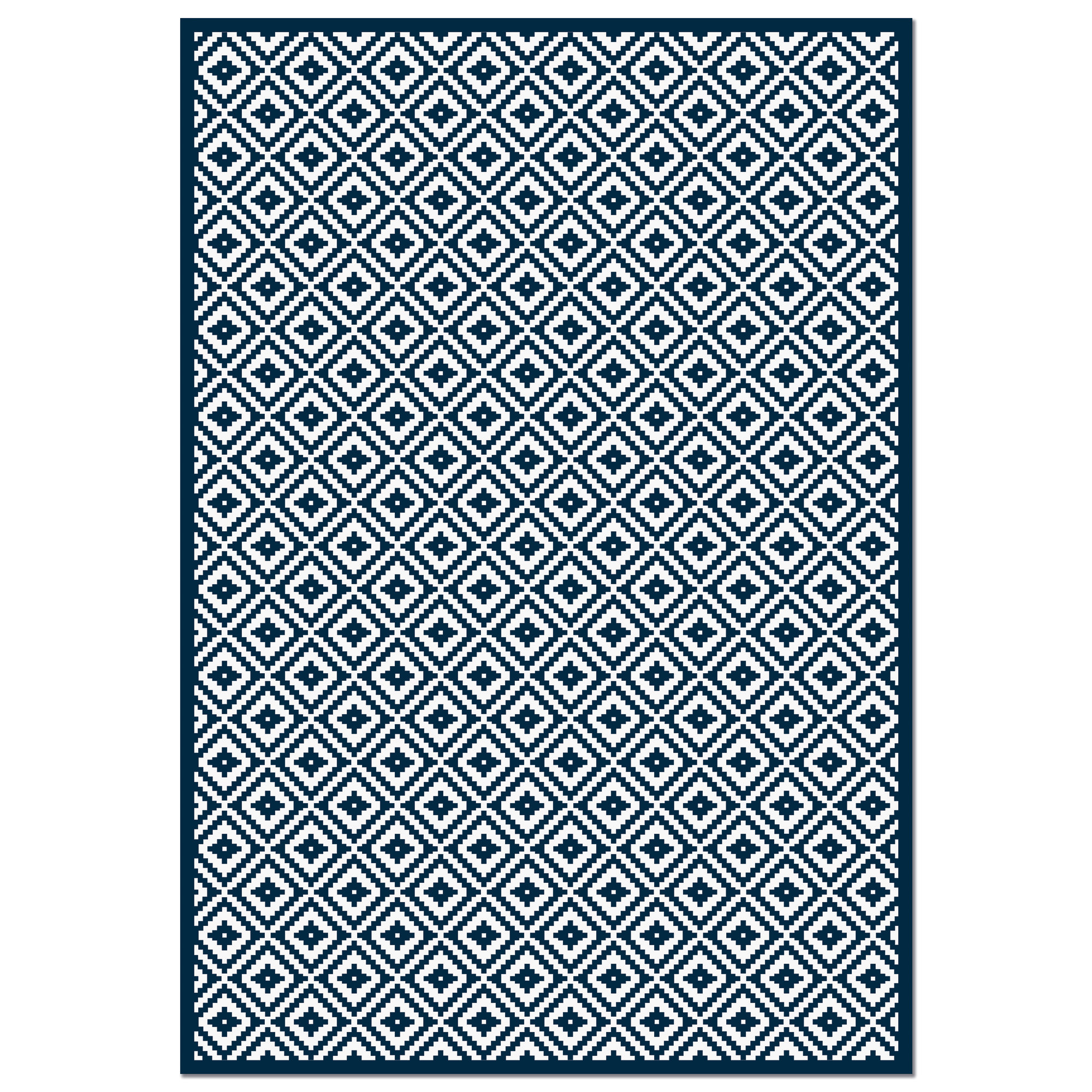 Mosaic Tile Decorative Vinyl Floor Mat, 4' x 6' - Southwestern - Pet ...